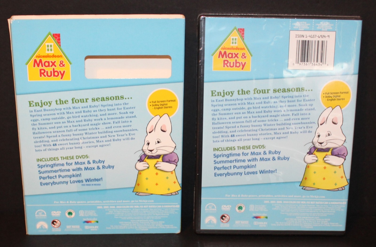 Max Ruby: A Bunny for Every Season Collection (DVD, 2013, 4-Disc Set ...