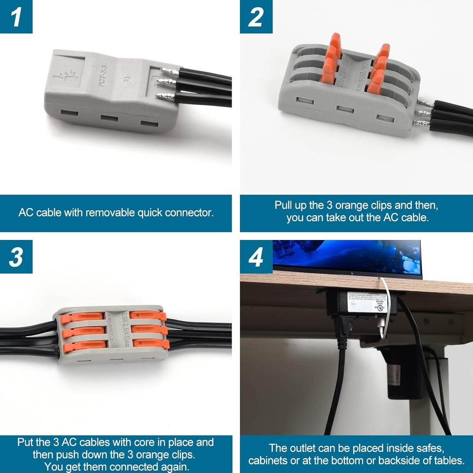Gun Safe Power Outlet Kit, Gun Safe Accessory Electrical Outlet with ...
