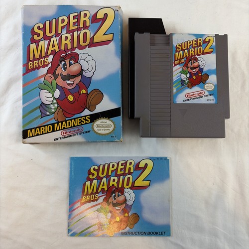 Super Mario Bros. 2 Nintendo NES Complete In Box Game Tested Authentic ...