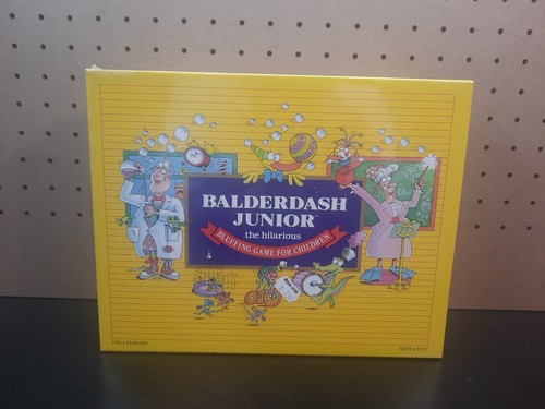 THE GAMES GANG BALDERDASH JUNIOR VINTAGE 1991 FACTORY SEALED GREAT FOR ...