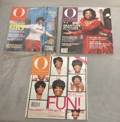 O The Oprah Magazine Lot of 3, May, September, 2002 and November, 2000 ...