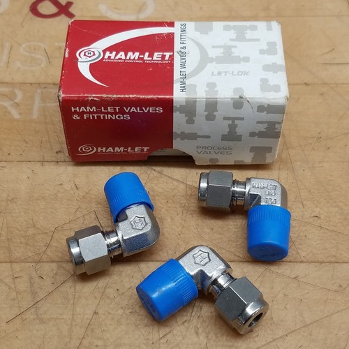 Ham-Let 3002180 SS Male 90° Elbow, Let-Lok, 1/4" Tube OD, 1/4" MNPT ...
