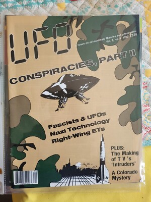 UFO MAGAZINE ~ July/Aug 1992 ~ Conspiracies ~ Budd Hopkins ~ vol 7, no ...