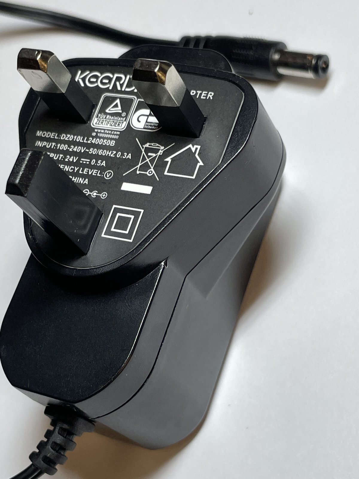 Replacement for 24.0V 0.5A 12.0W KPTEC AC Adapter K12V240050B for ...