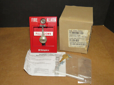 NEW SIMPLEX 4099-9005 ADDRESSABLE BREAK GLASS PULL STATION FREE FEDEX 2 ...