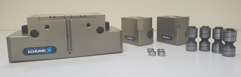 SCHUNK PGN+P 200-2 Universal Gripper; 318617 w/ Bases & Adapters | eBay