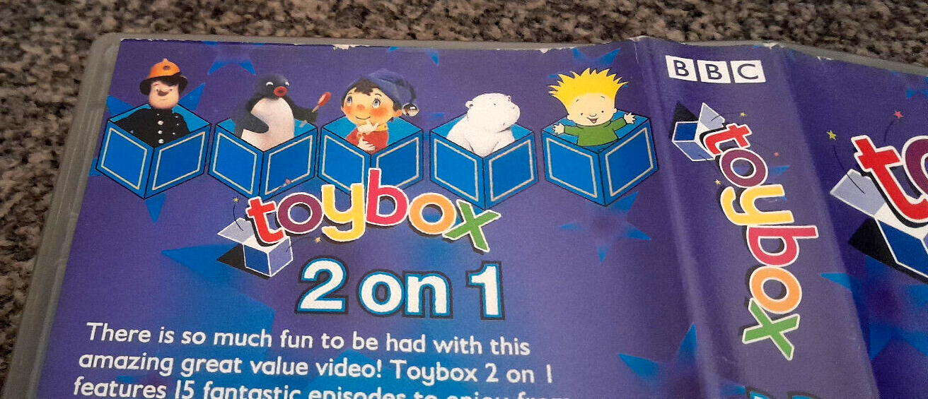 TOYBOX 2 ON 1 BBC VIDEO NODDY WILLIAM PINGU SAM PAL VHS VIDEO CHILDREN ...