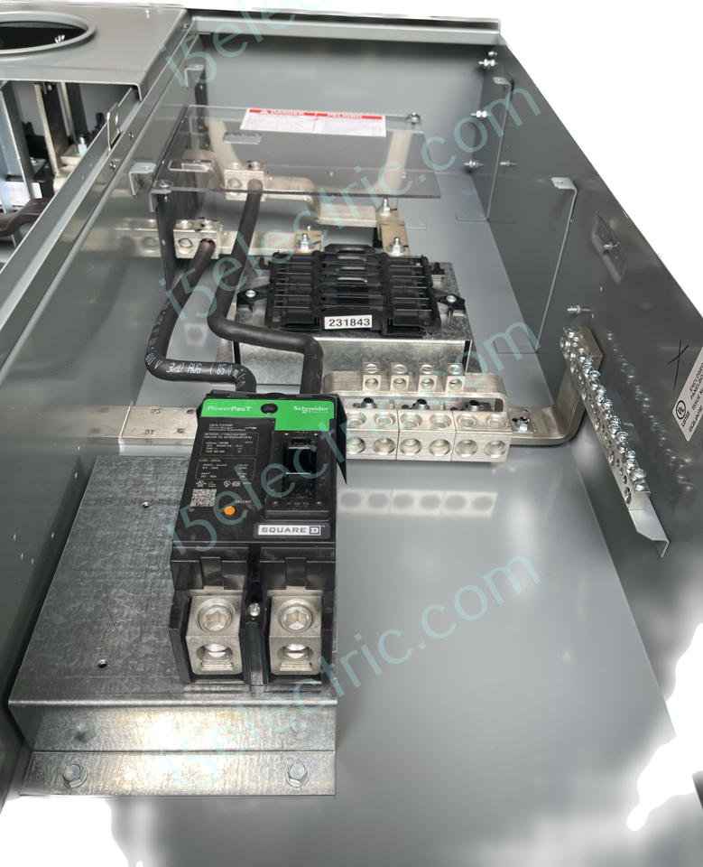 Square D 400 / 320 Amp Meter Main Combo Socket CU12L400CB 12 Spaces 6 ...