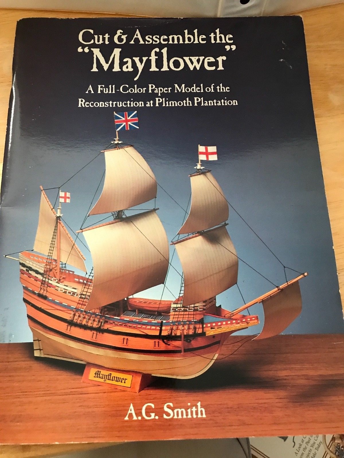 Cut and Assemble Mayflower : A Full Color Paper Model of the ...