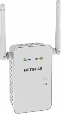 NETGEAR - AC750 Dual-Band Wi-Fi Range Extender - White (EX6100-100NAS ...