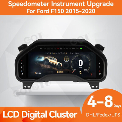 LCD Digital Cluster Speedometer Upgrade for Ford F150 F250 F350 F450 ...