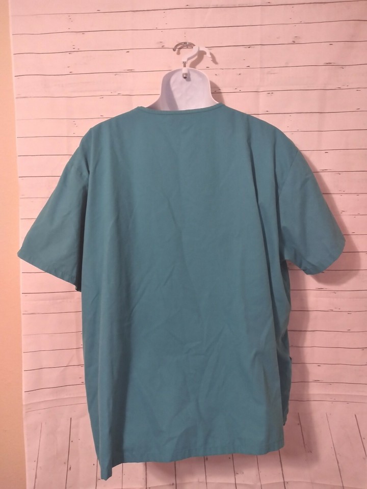 Women's MG Medgear Solid Color Medical Scrub Top, Size 3XL | eBay