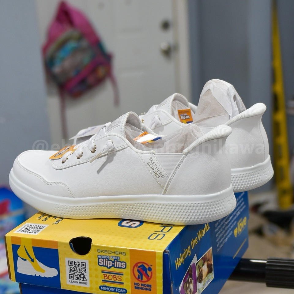 SKECHERS WOMEN`S BOBS SKIP CUTE – B CUTE SWEET HANDS FREE SLIP-INS ...