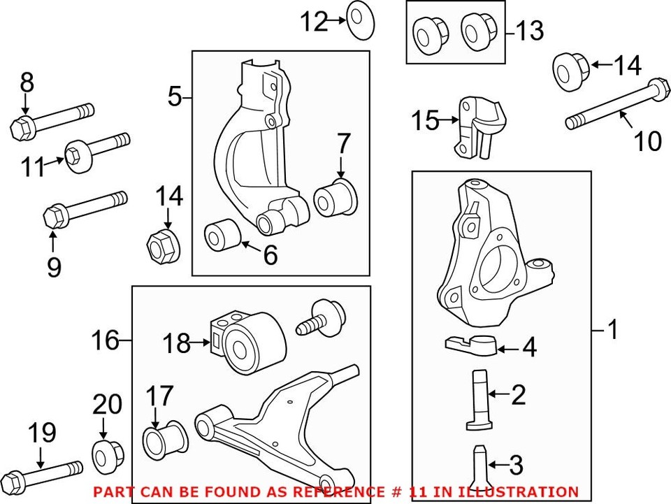 Genuine OEM Suspension Strut Fork Bolt For Saab 13258055 | eBay