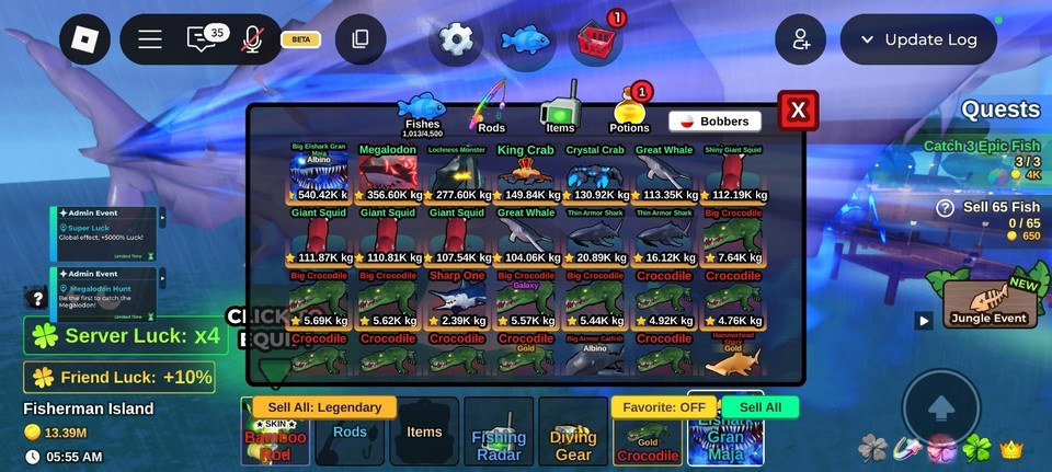 BIG ELSHARK GRAN MAJA MUTATION ALBINO | Fish it Roblox ⚡⚡FAST SEND⚡⚡ | eBay