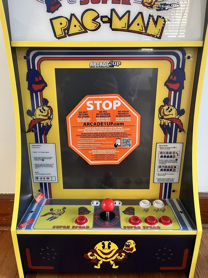 NEW Super Pac-Man 10 In 1 Games Arcade 1Up PartyCade Plus Portable Home ...