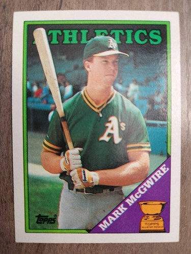1988 Topps All-Star Rookie ***Multiple ERROR***#580 Mark McGwire ERROR ...