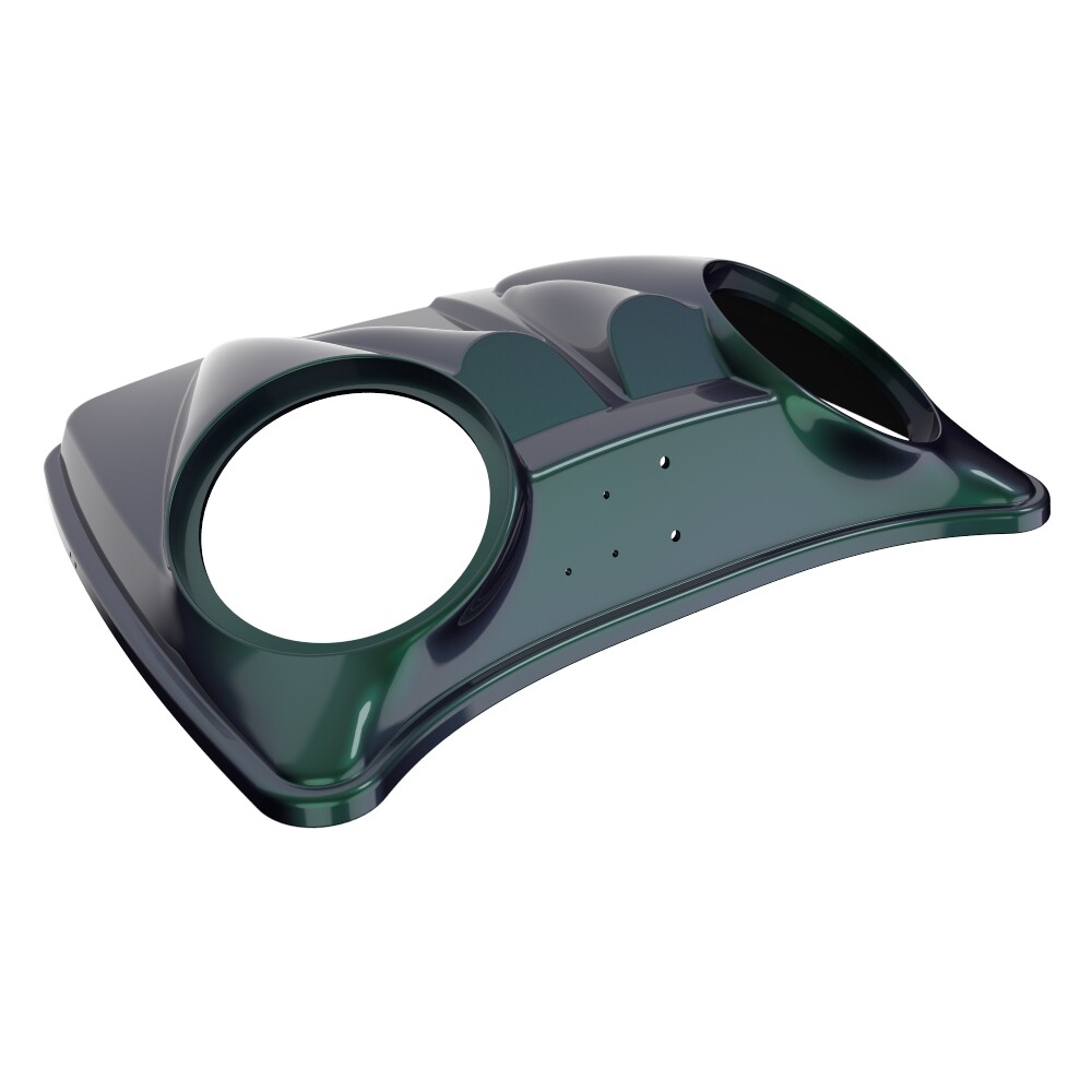 SNAKE VENOM Dual 8'' Speaker Lids For Harley Razor, Chopped & King Tour ...