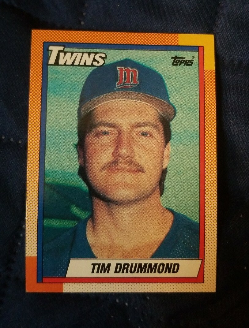 1990 Topps Minnesota Twins Baseball Card #713 Tim Drummond Rookie | eBay