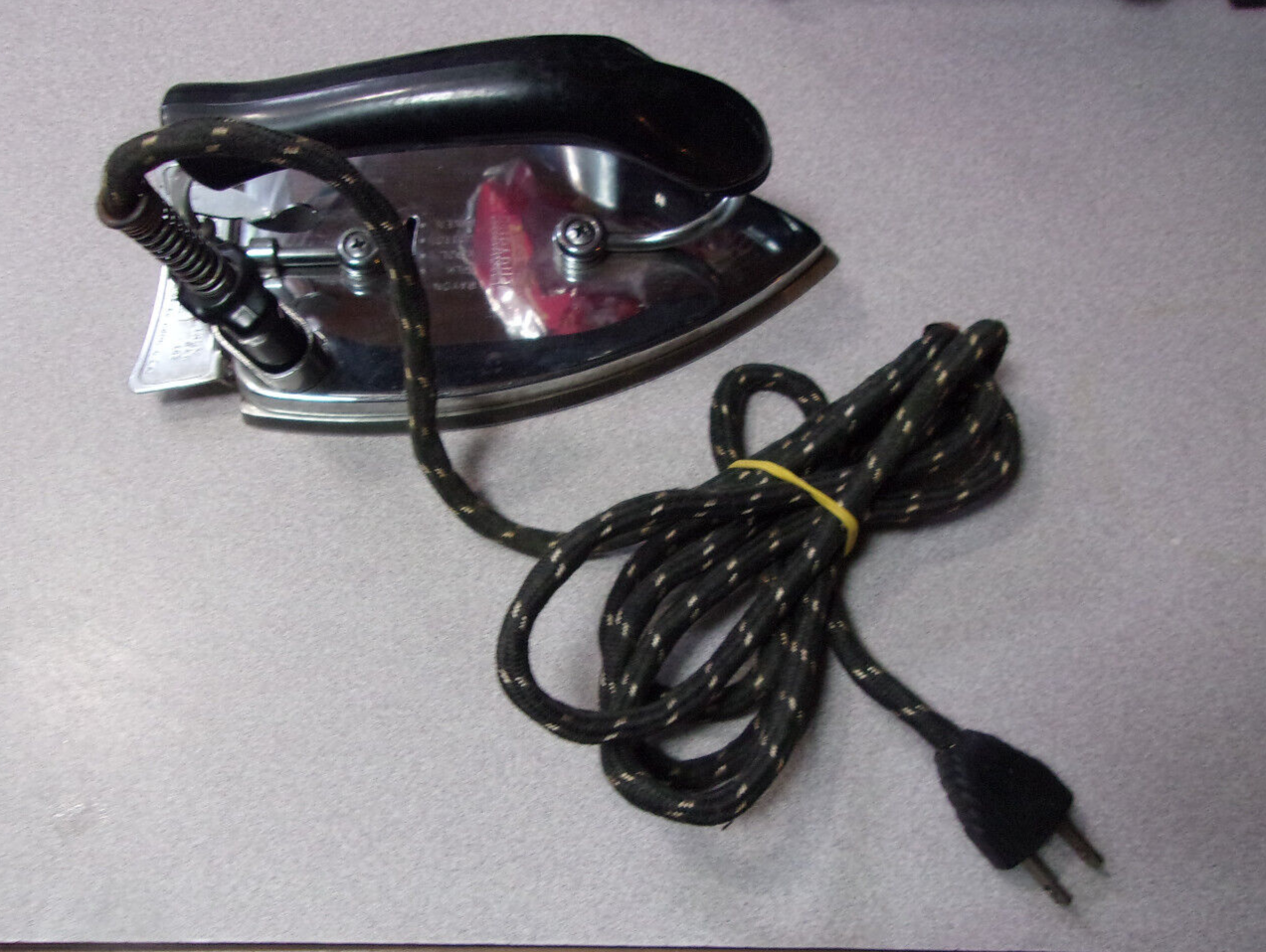 Vintage Folding Travel Iron Durabilt Model No. 102 Winsted CT / Works ...