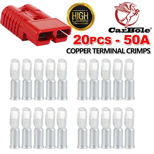 20Pcs Terminals For 50A Anderson Plug Contacts Pins 50 amp Connectors ...