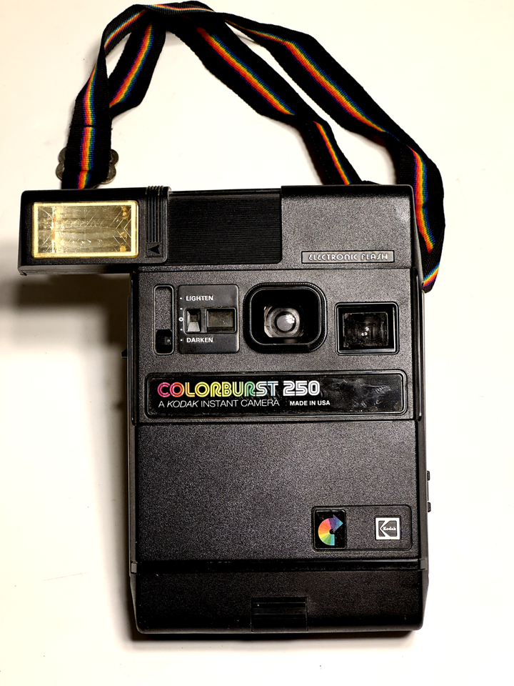 Vintage 1980s Kodak Colorburst 250 Black Instant Camera | eBay