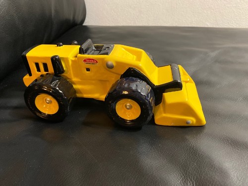 Tonka Toy TRACTOR LOADER Coin Ceramic Piggy Bank VINTAGE 2000 Hasbro ...