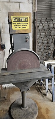 MAX Disc Sander / Grinder 208 V,220/440 3PH, 3 hp, Floor Stand | eBay