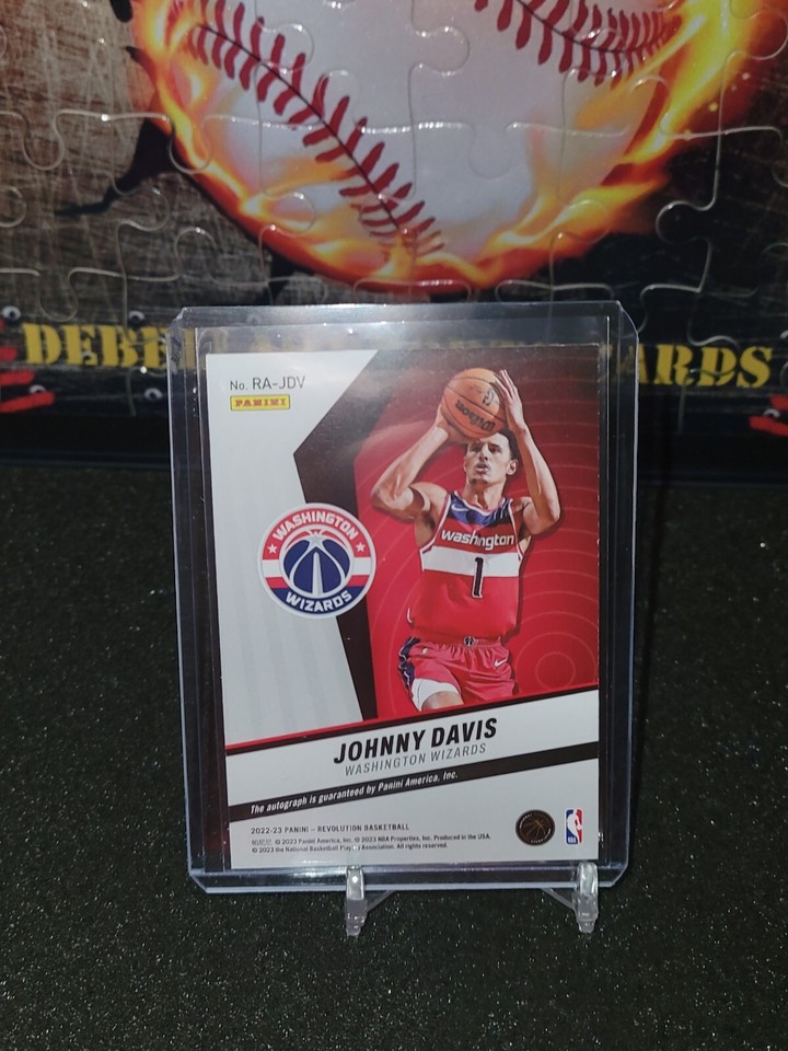 2022 PANINI REVOLUTION JOHNNY DAVIS ROOKIE AUTO #RA-JDV WASHINGTON ...