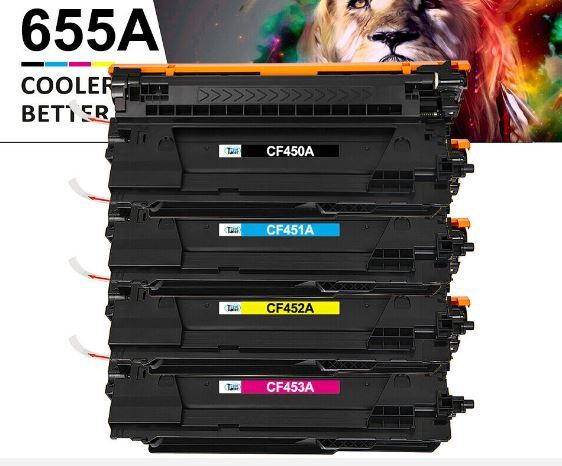 4x CF450A 655A Toner Compatible With HP Color LaserJet Flow M652n MFP ...