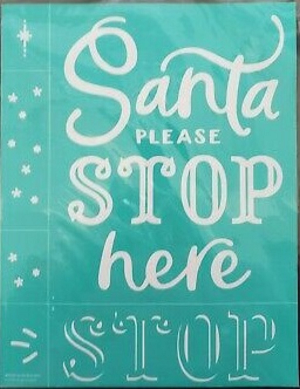 Brand New Chaulk Couture Santa Stop Here | eBay