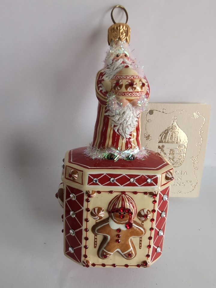 Patricia Breen Santa for Mimi Gingerbread Tea Party Christmas Ornament ...