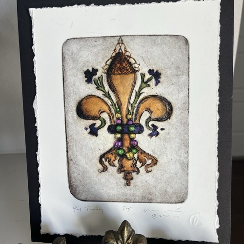 Candice Alexander Signed & Numbered “Fat Tuesday” Print NOLA Fleur di ...