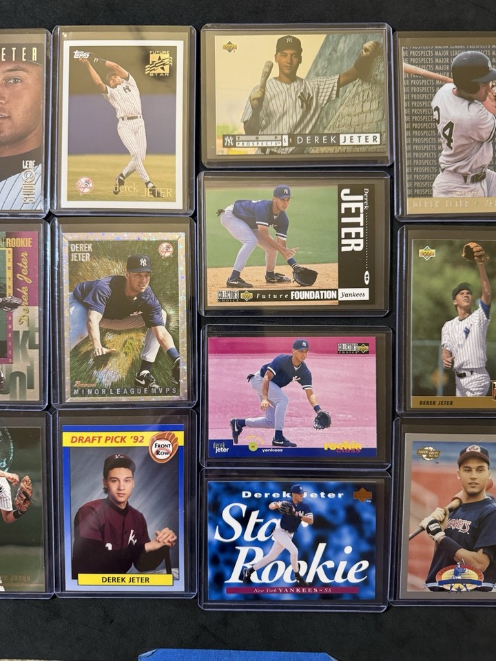 22 Card Derek Jeter Card Lot Majority Prospect/Rookie NM/MT+ Clean ...