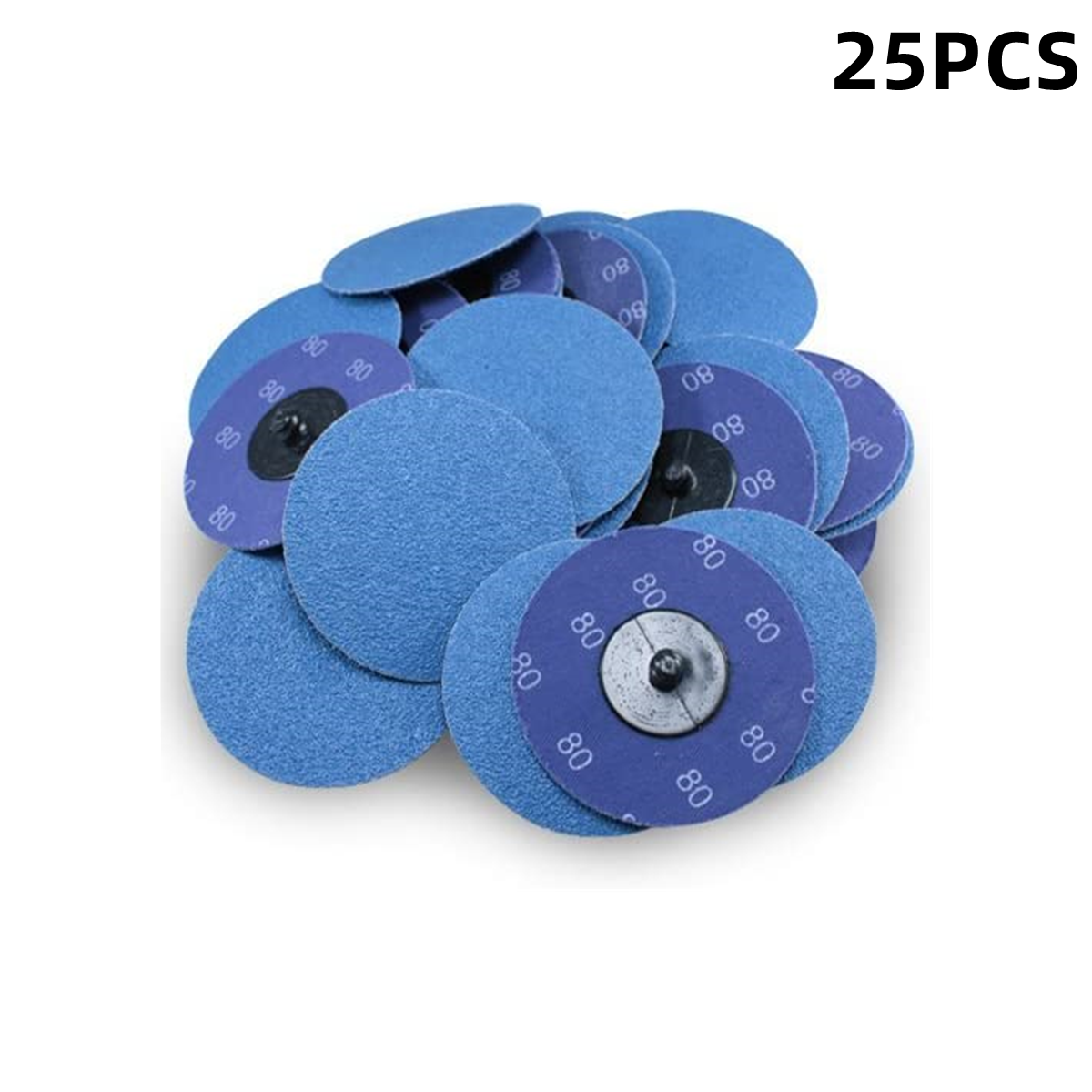 25Pcs 3 inch Quick Change Disc Zirconia Roll Lock Sanding Disc 24 36 60 ...