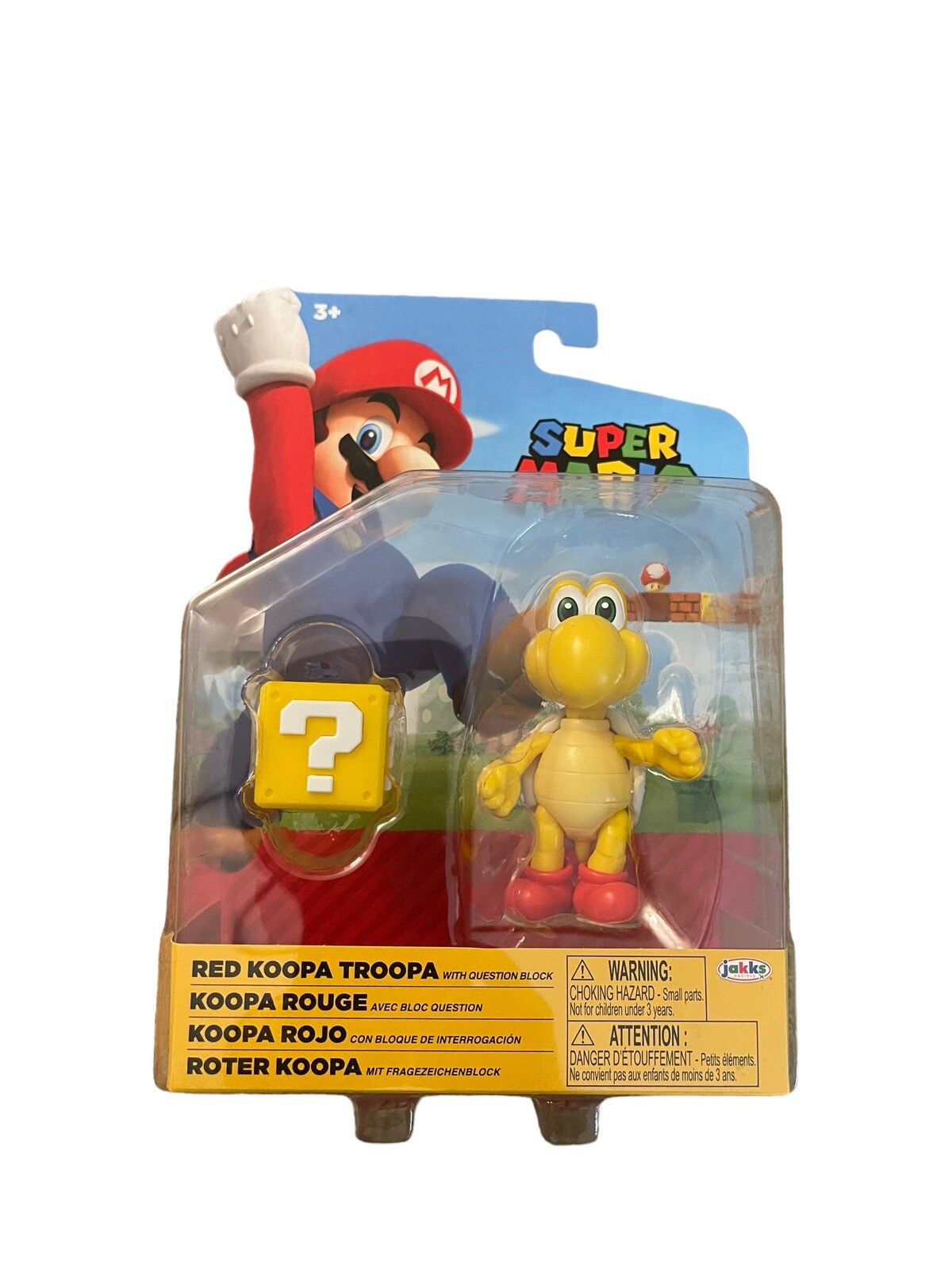 RED KOOPA TROOPA Super Mario World Of Nintendo 4" Figure w/ Question ...