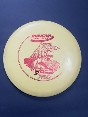 Innova DX Roc3 Midrange Golf Disc, Yellow With Red Foil | eBay