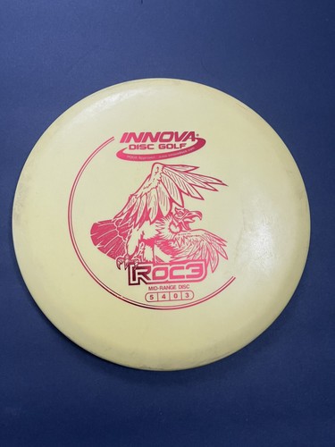 Innova DX Roc3 Midrange Golf Disc, Yellow With Red Foil | eBay