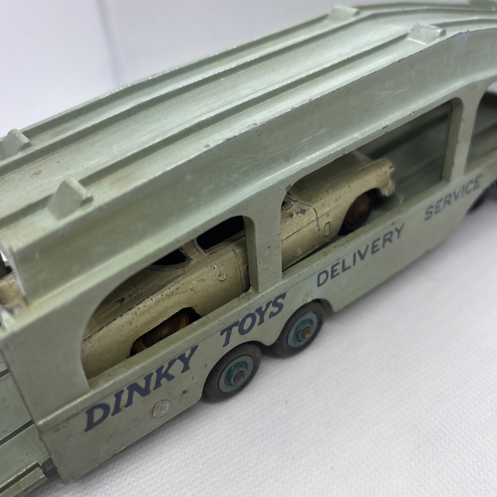Dinky Toys 982 Pullmore Car Transporter w/ fawn decks & ramps Vintage ...