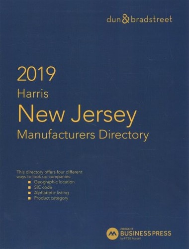 Harris New Jersey Manufacturers Directory 2019, Paperback by Mergent ...