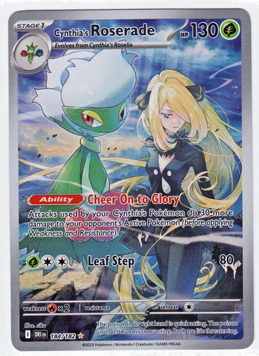Cynthia’s Roserade 184/182 Pokémon TCG Sv10: Destined Rivals ...