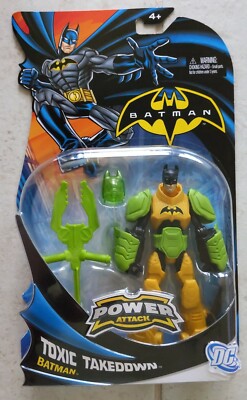NEW MATTEL BATMAN POWER ATTACK TOXIC TAKEDOWN BATMAN ACTION FIGURE 2011 ...