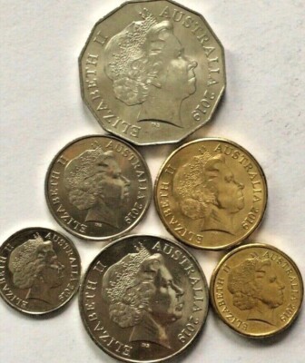 🇦🇺2019 6 Coin SET Australian 50c $1 $2 5c 10c 20c Coins RARE📮FREE ...