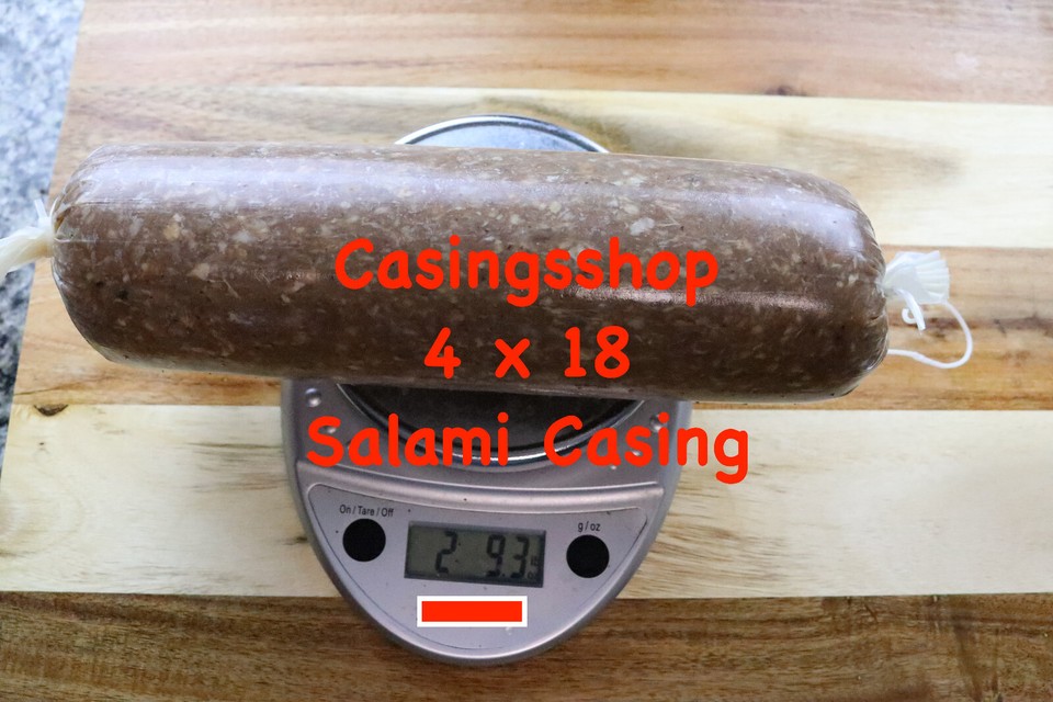 25 - 3lb 4 x 18 in Fibrous Casings 75 lbs Summer Sausage Salami Venison ...
