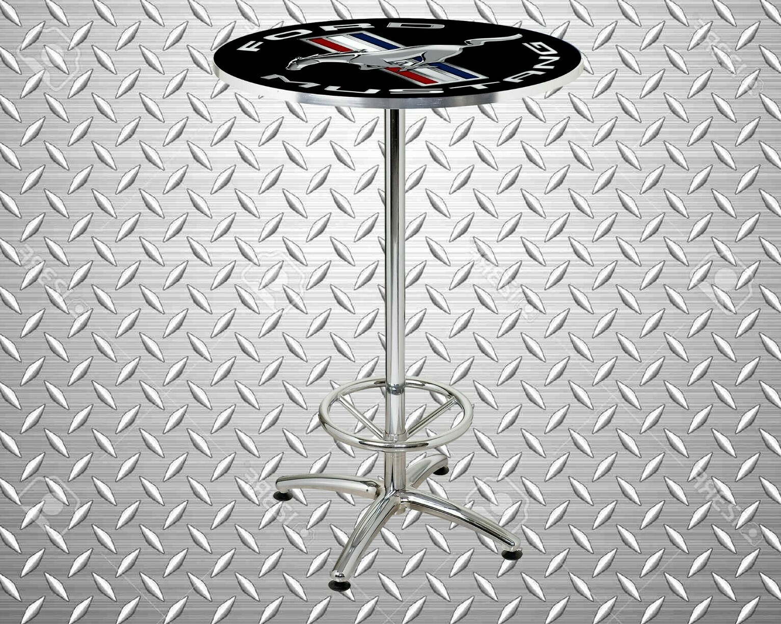 Ford Mustang Café Table - Tri-Bar Running Horse - Bar - Cafe - Bistro ...