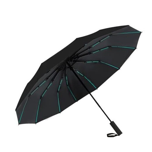 Large Double-Ribs Umbrella Automatic Folding 46-inch Arc Canopy, 12 ...