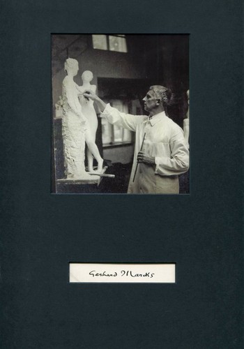 Gerhard Marcks autograph, German sculptor, signed card | eBay