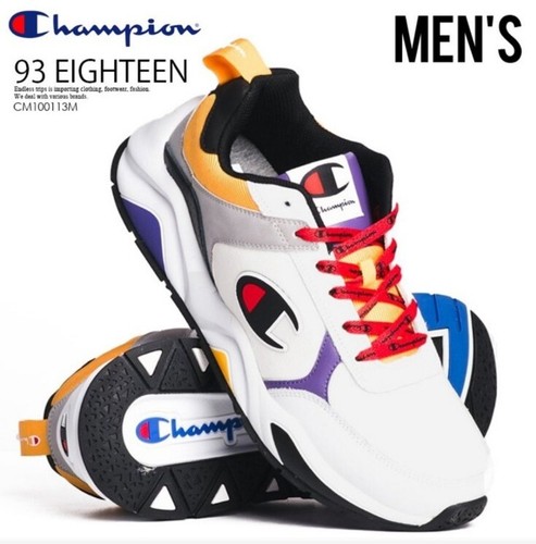 Champion 93 Eighteen Block CM100113M White/Multi Men's shoes | eBay