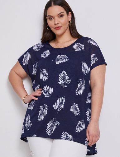 AUTOGRAPH - Plus Size - Womens Tops - Knitwear Extended Sleeve Hem Top ...