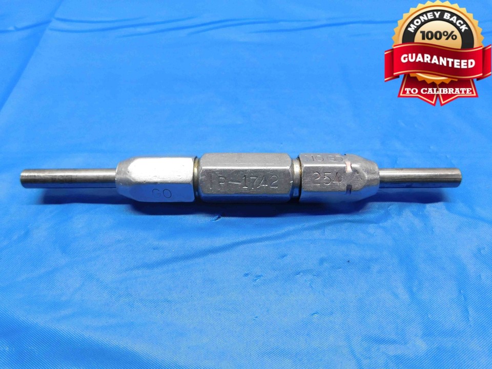 .2500 & .2540 PIN PLUG GAGE GO NO GO ONSIZE 1/4 6.350 mm .250 .254 | eBay